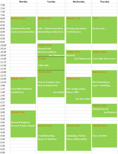My Cisco Live 2011 Schedule | routejockey